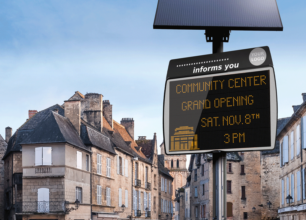 EVOCITY LED Information Display Board - LED Signs Outdoor - Elan City